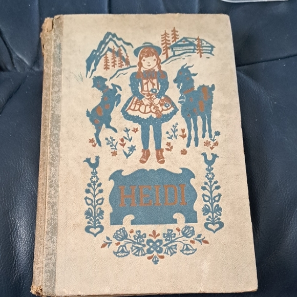 Other | Vintage Heidi Book With Blue And Brown Illustrations | Poshmark